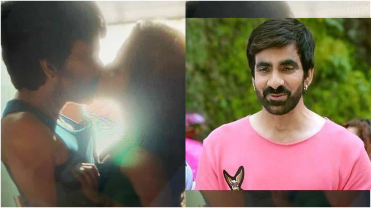 Ravi Teja Dimple Hayathi Meenakshi Chaudhary lip lock photo from ...