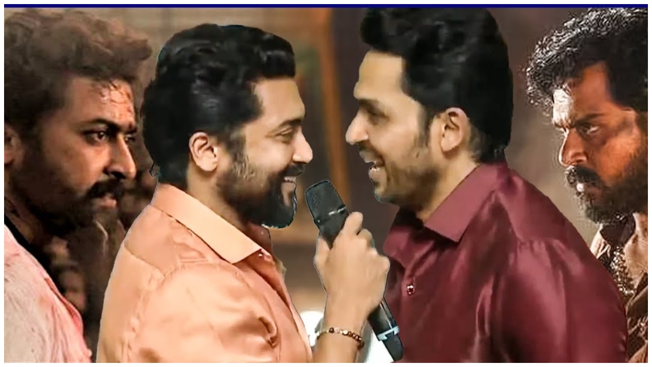 Rolex Suriya and Dilli Karthi face off in Viruman audio release | Rolex ...