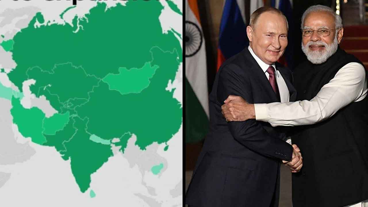 Russia Shows POK as part of India Map image viral world wide | ಪಾಕ್ ...