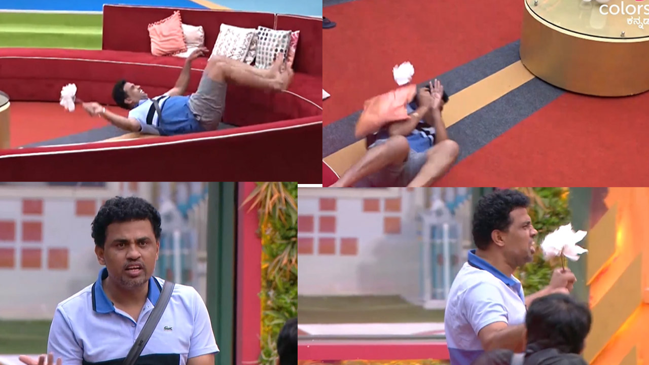 Roopesh Rajanna Became mad after his wide enters to Bigg Boss Kannada ...