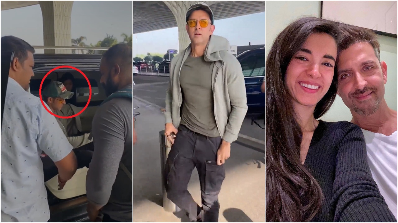 Netizens blame paparazzi for clicking Hrithik Roshan and Saba Azad kissing each other | Hrithik ...
