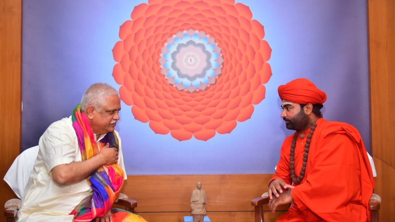 BJP Leader BL Santosh visited Davangere Vachananda Swamiji Gurupeet ...